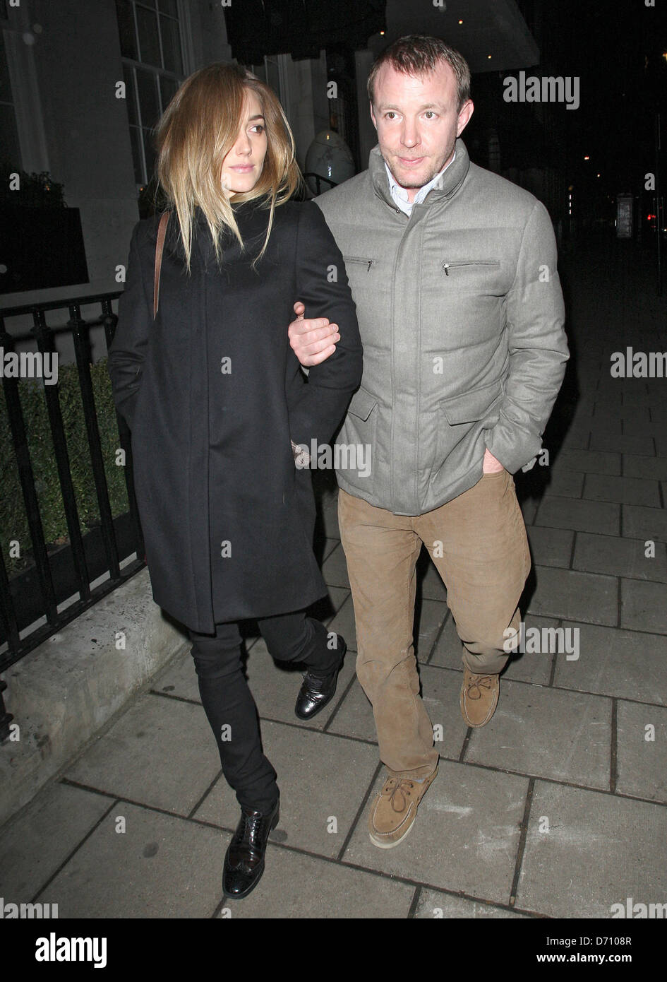Guy Ritchie and girlfriend Jacqui Ainsley leaving 34 Restaurant in ...