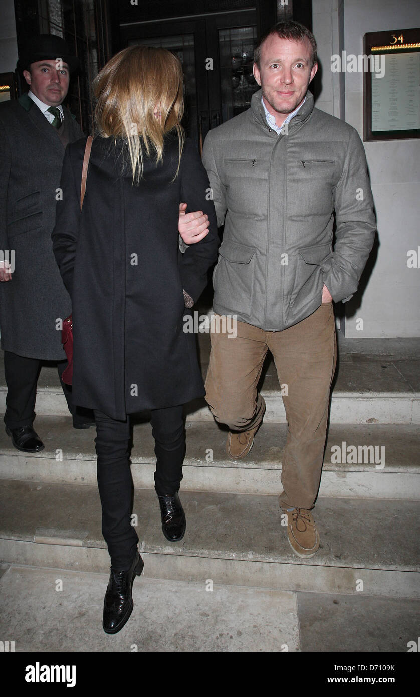 Guy Ritchie and girlfriend Jacqui Ainsley leaving 34 Restaurant in ...