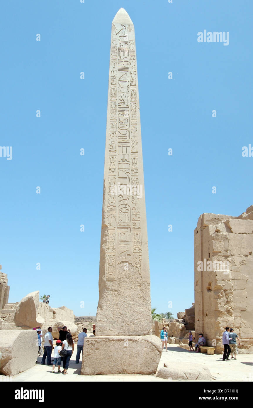 Obelisk, Karnak Temple Complex, UNESCO World Heritage site, Thebes ...