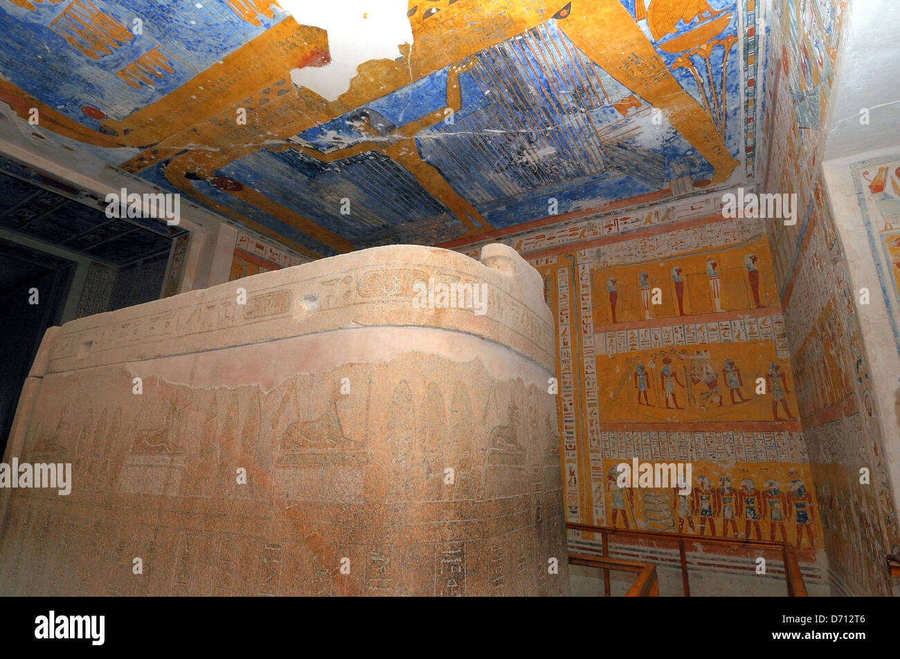 The Interior of Ramesses IV's KV2 royal tomb, East Valley of the Kings ...