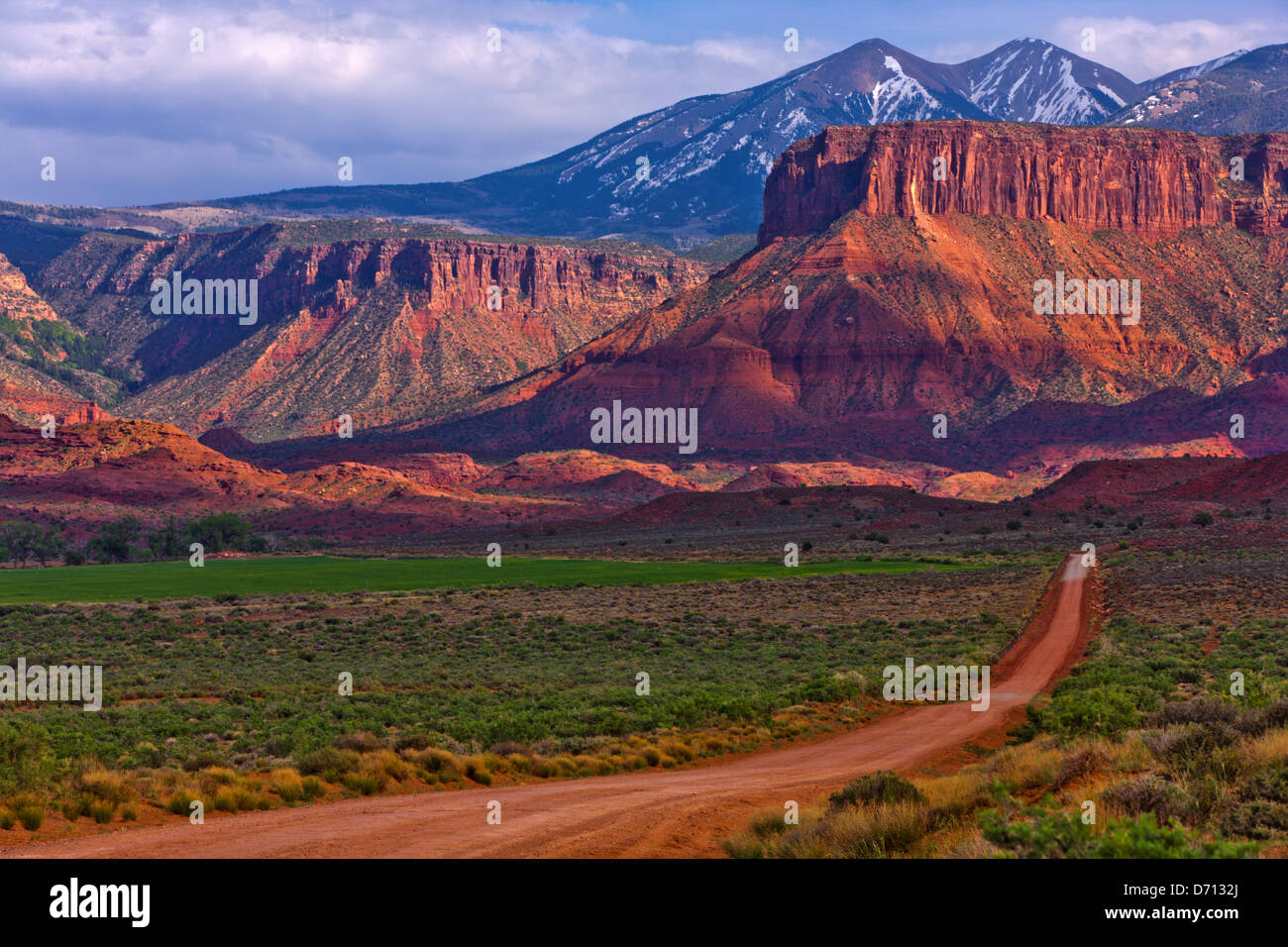 USA, Utah, Dirt ranch road in Professor Valley Stock Photo - Alamy