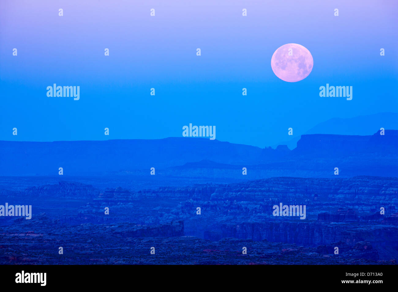 USA, Utah, Canyonlands National Park, View from Needles Overlook Stock ...