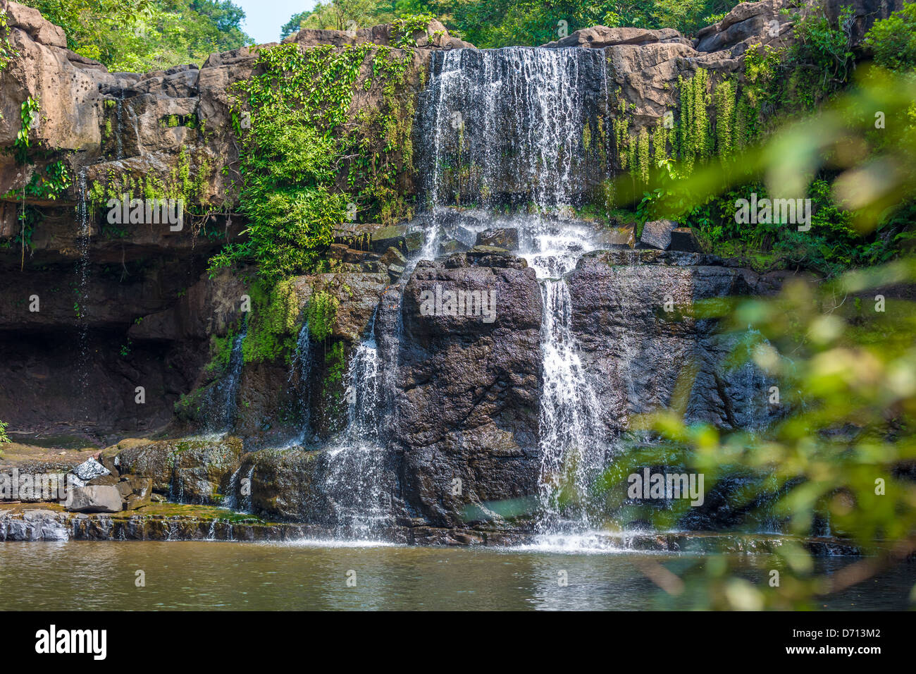 Waterfall in the jungle Stock Photo - Alamy