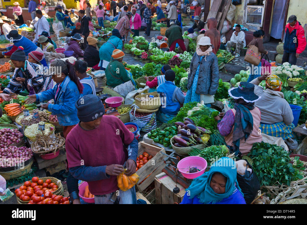 Local market, Antananarivo, Madagascar Stock Photo - Alamy