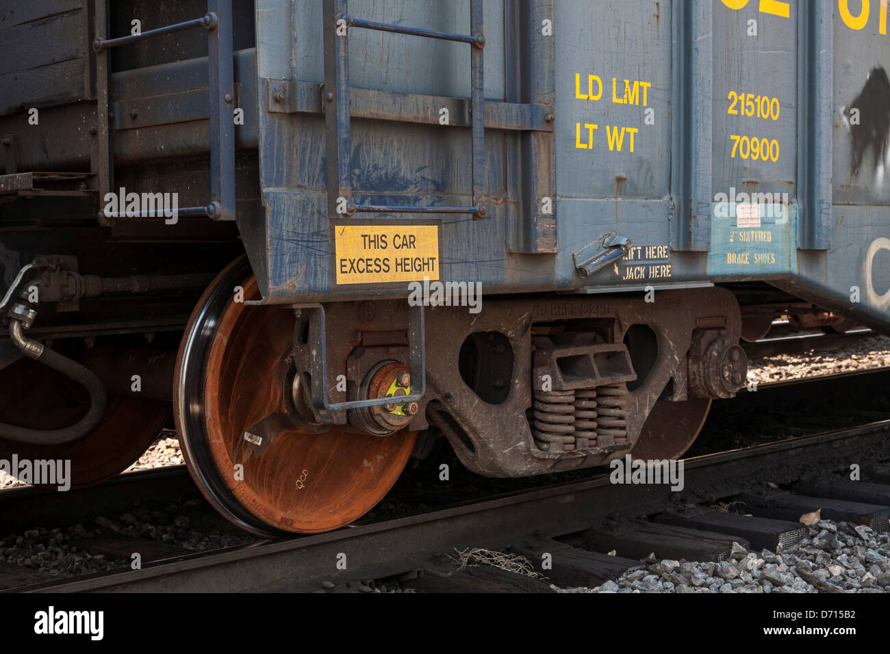 USA, Arkansas, North Little Rock, Train leaving yard Stock Photo - Alamy