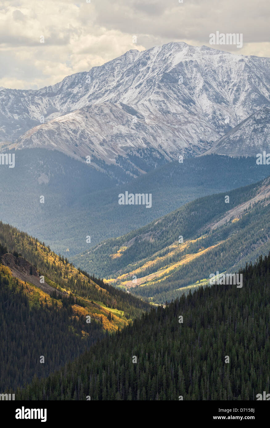USA, Colorado, View from Independence Pass in Rocky Mountains Stock ...