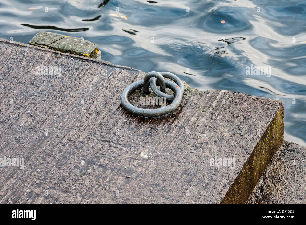 Mooring ring metal concrete hi-res stock photography and images - Alamy