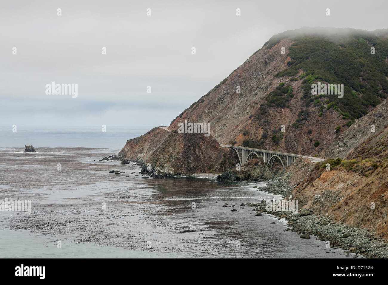 USA, California, Roadway and bridge on Route 1, Big Sur Stock Photo - Alamy