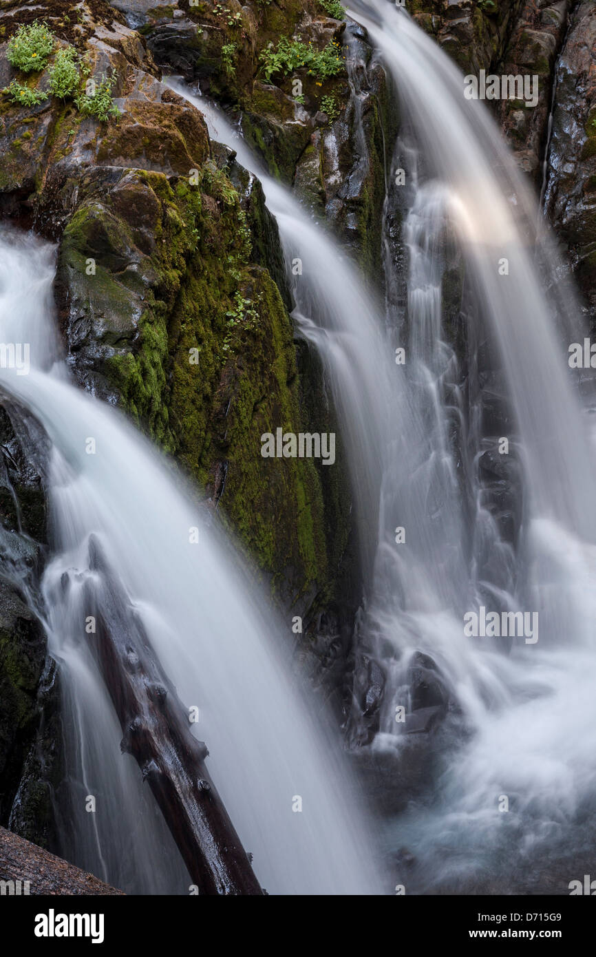 USA, Washington, Elevated view of Sol Duc Waterfalls Stock Photo - Alamy