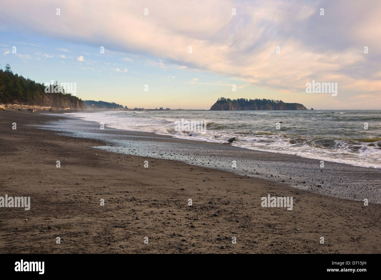 Surf, rocks, island, Rialto Beach, WA Stock Photo - Alamy