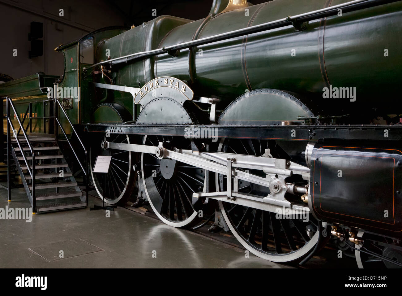 Lode Star an old steam engine at National Railway Museum, York ...
