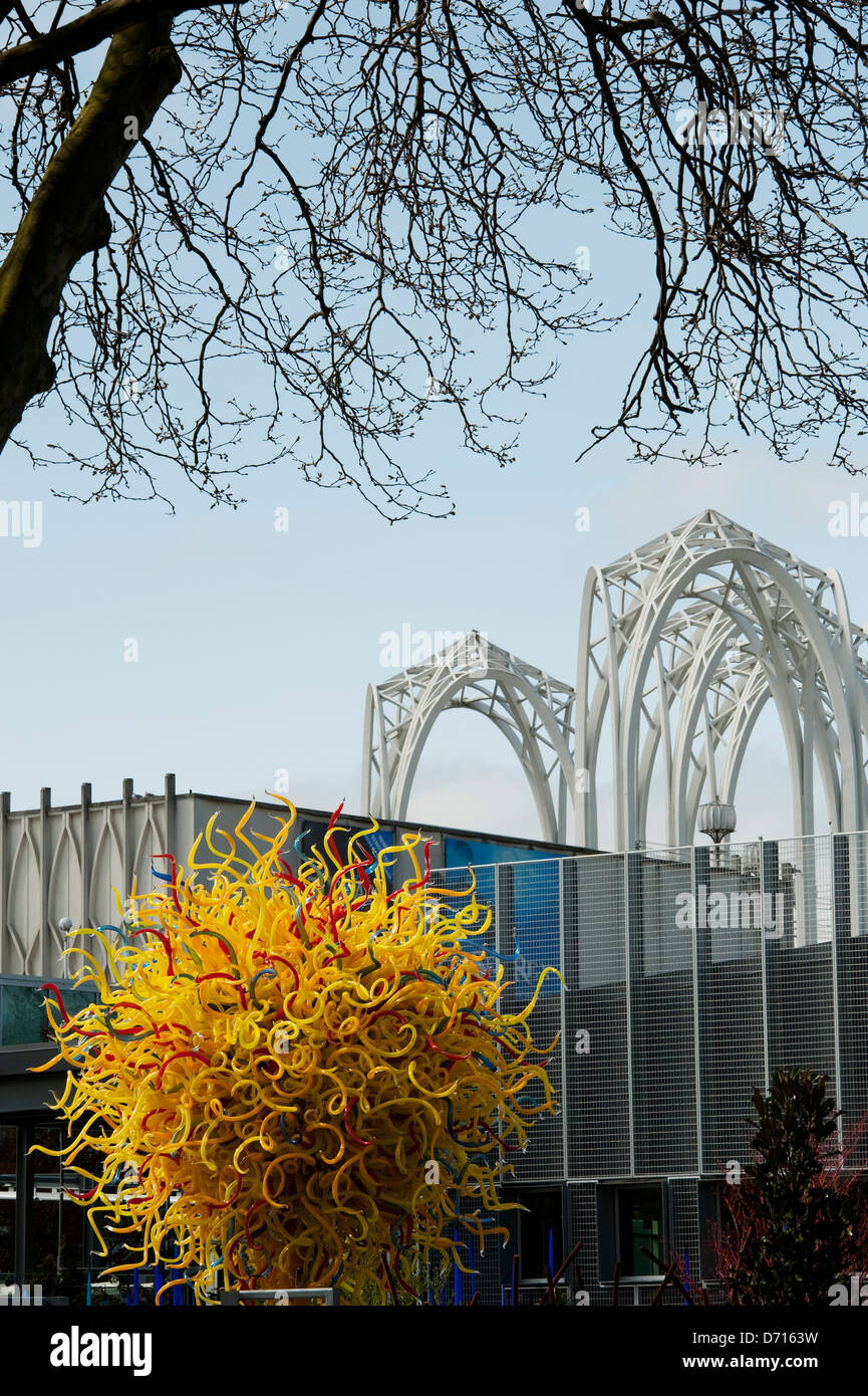 USA, Washington State, Seattle Center, Chihuly Garden And Glass Exhibit ...