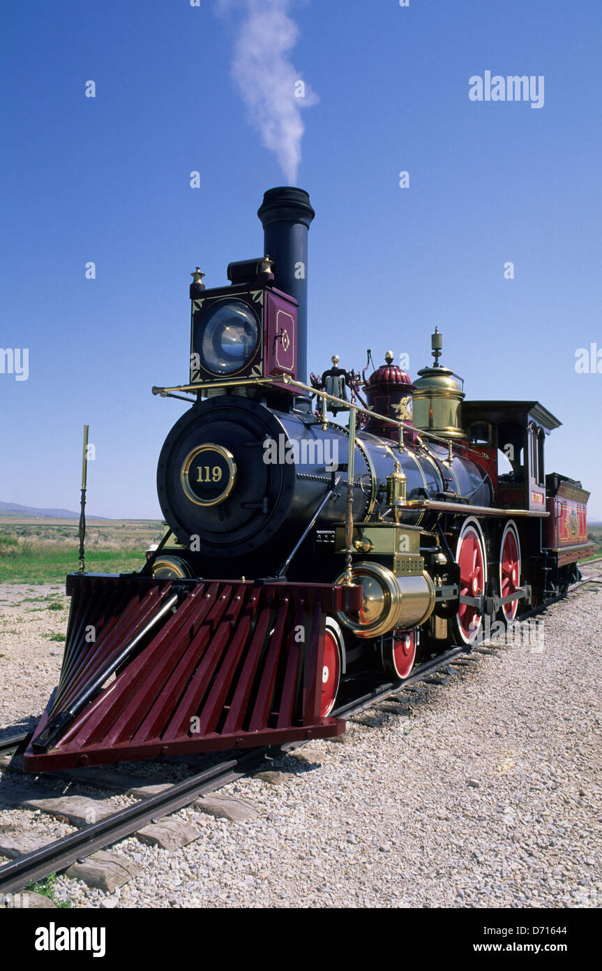 Union Pacific steam engine No 119 was built in in 1868 made history one ...