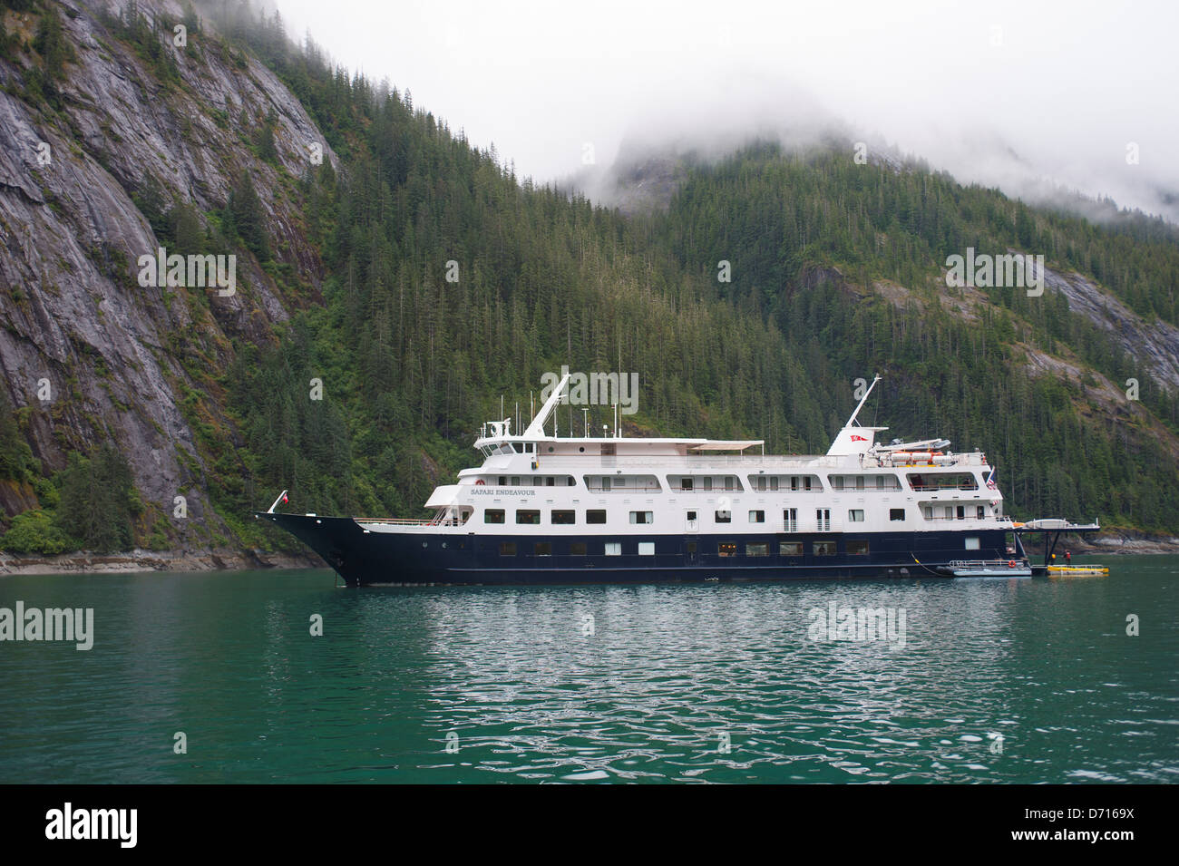 Cruise ship Safari Endeavour at anchor at Fords Terror, Endicott Arm ...