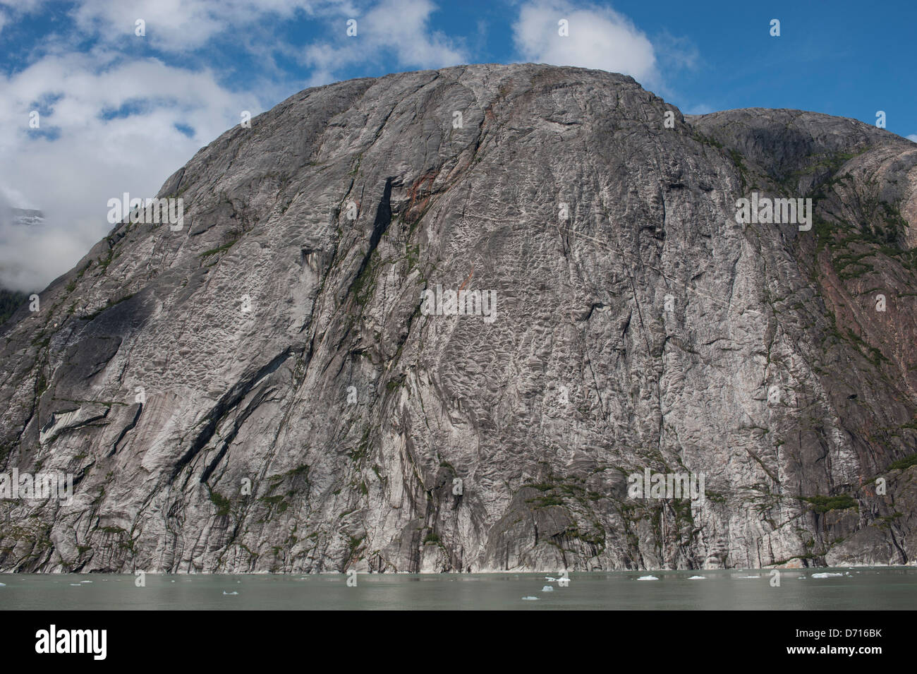 Fjord wall near Dawes Glacier chatter marks series marks made by ...