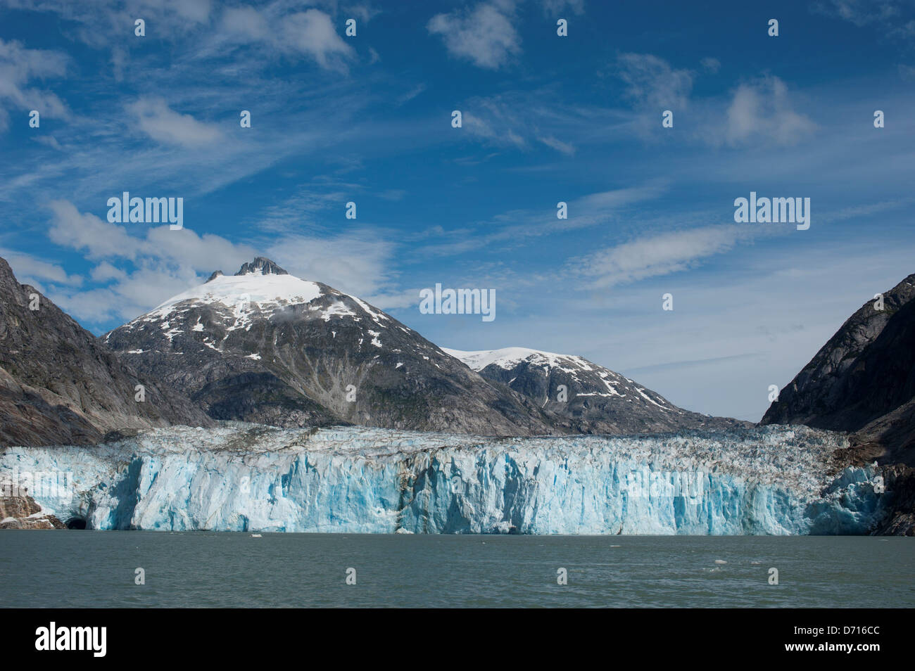 View of Dawes Glacier, a tidal glacier, Endicott Arm, Tongass National ...