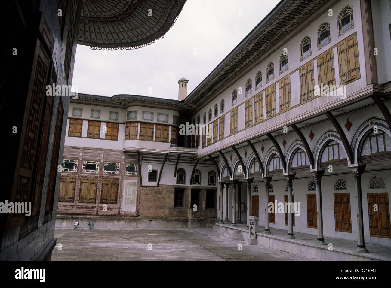 Turkey, Istanbul, Topkapi Palace, Inside The Harem, Courtyard Stock ...