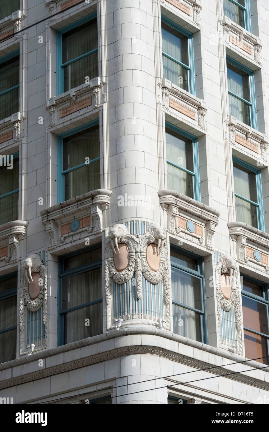 Usa, Washington State, Seattle, Arctic Building (Hilton Hotel), Detail ...