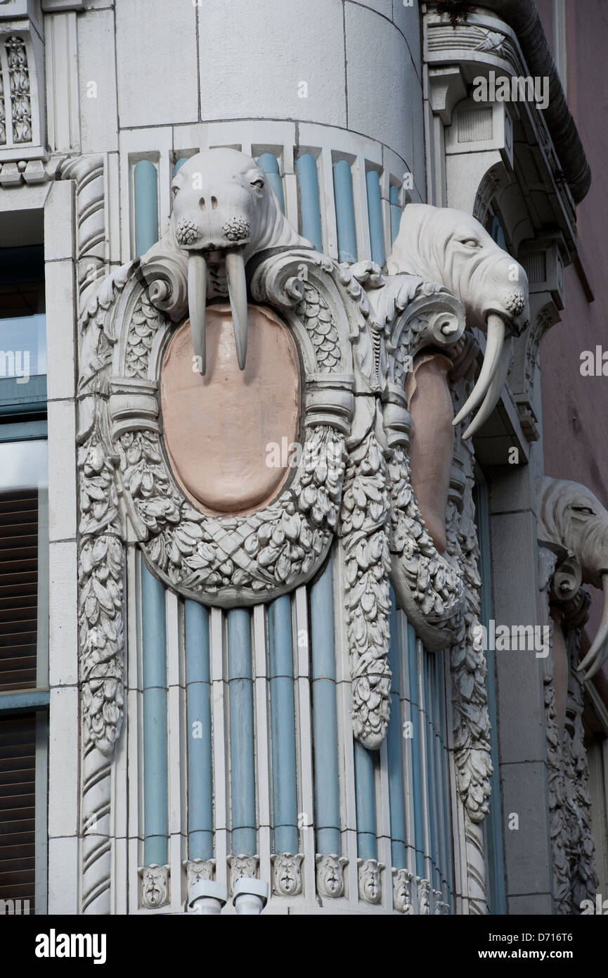 Usa, Washington State, Seattle, Arctic Building (Hilton Hotel), Detail ...
