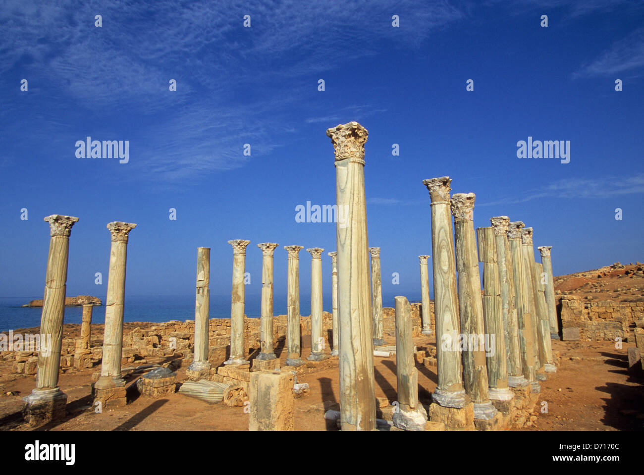Libya, Near Benghazi, Soussa, Apollonia, Eastern Church, Corinthian ...