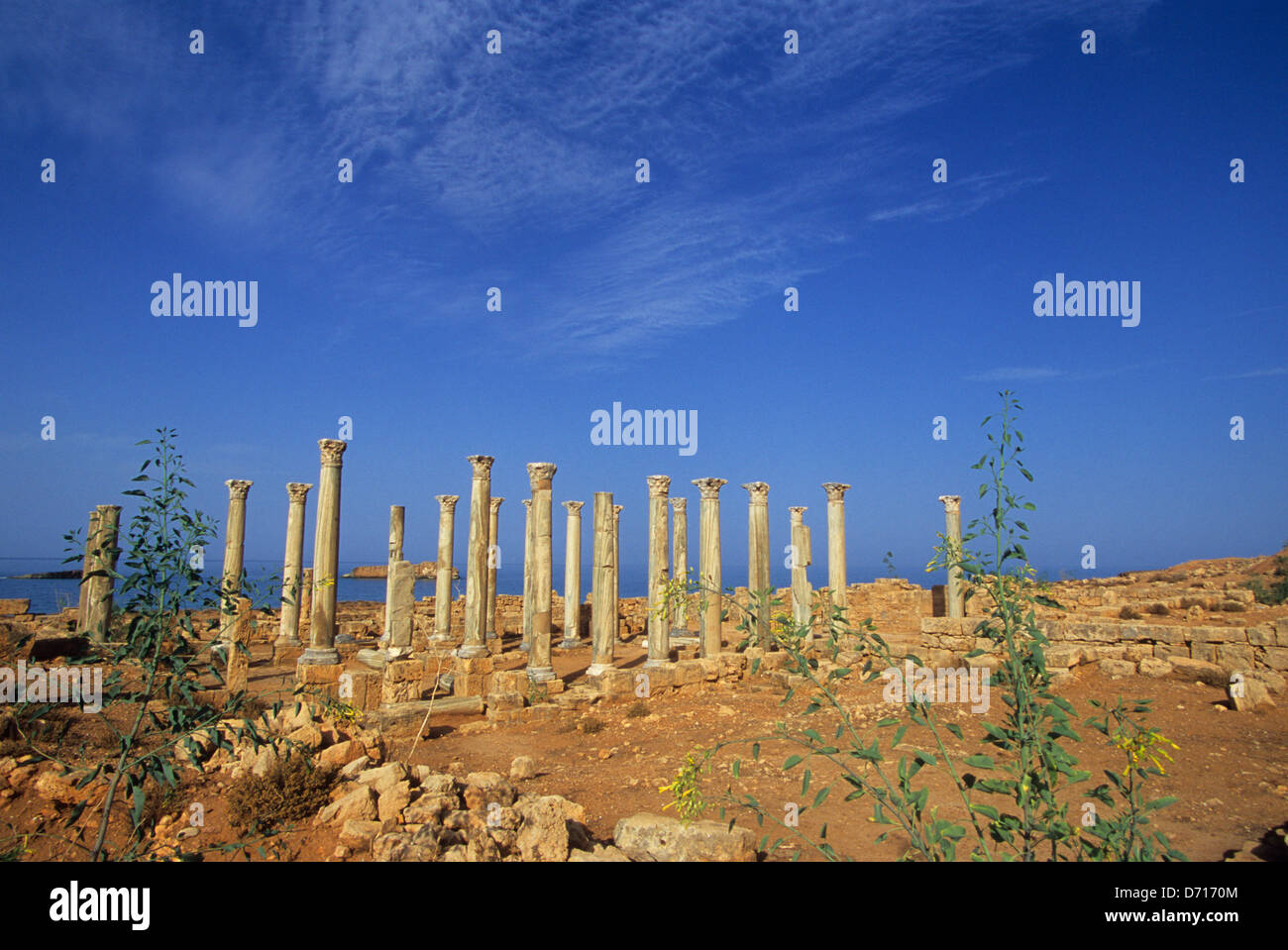 Libya, Near Benghazi, Soussa, Apollonia, View Of Eastern Church ...