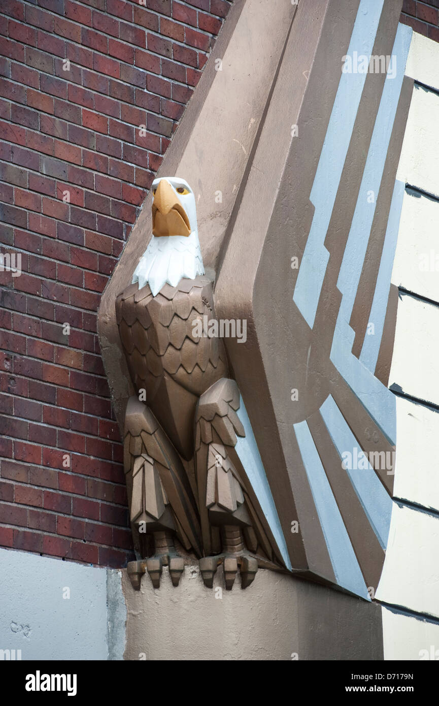 USA, Washington State, Seattle Center, Center House Stage, Bald Eagle ...