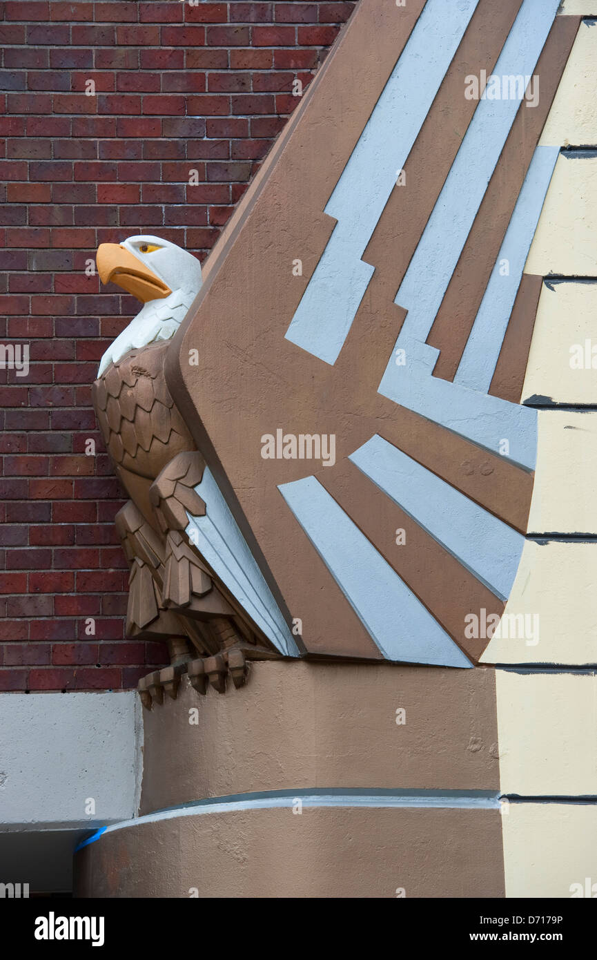 USA, Washington State, Seattle Center, Center House Stage, Bald Eagle ...