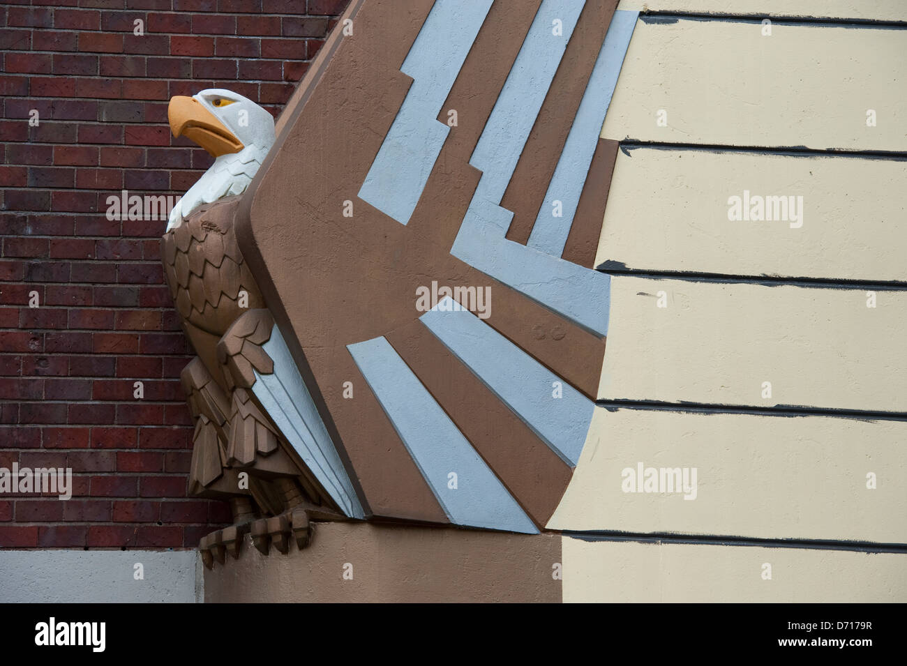 USA, Washington State, Seattle Center, Center House Stage, Bald Eagle ...