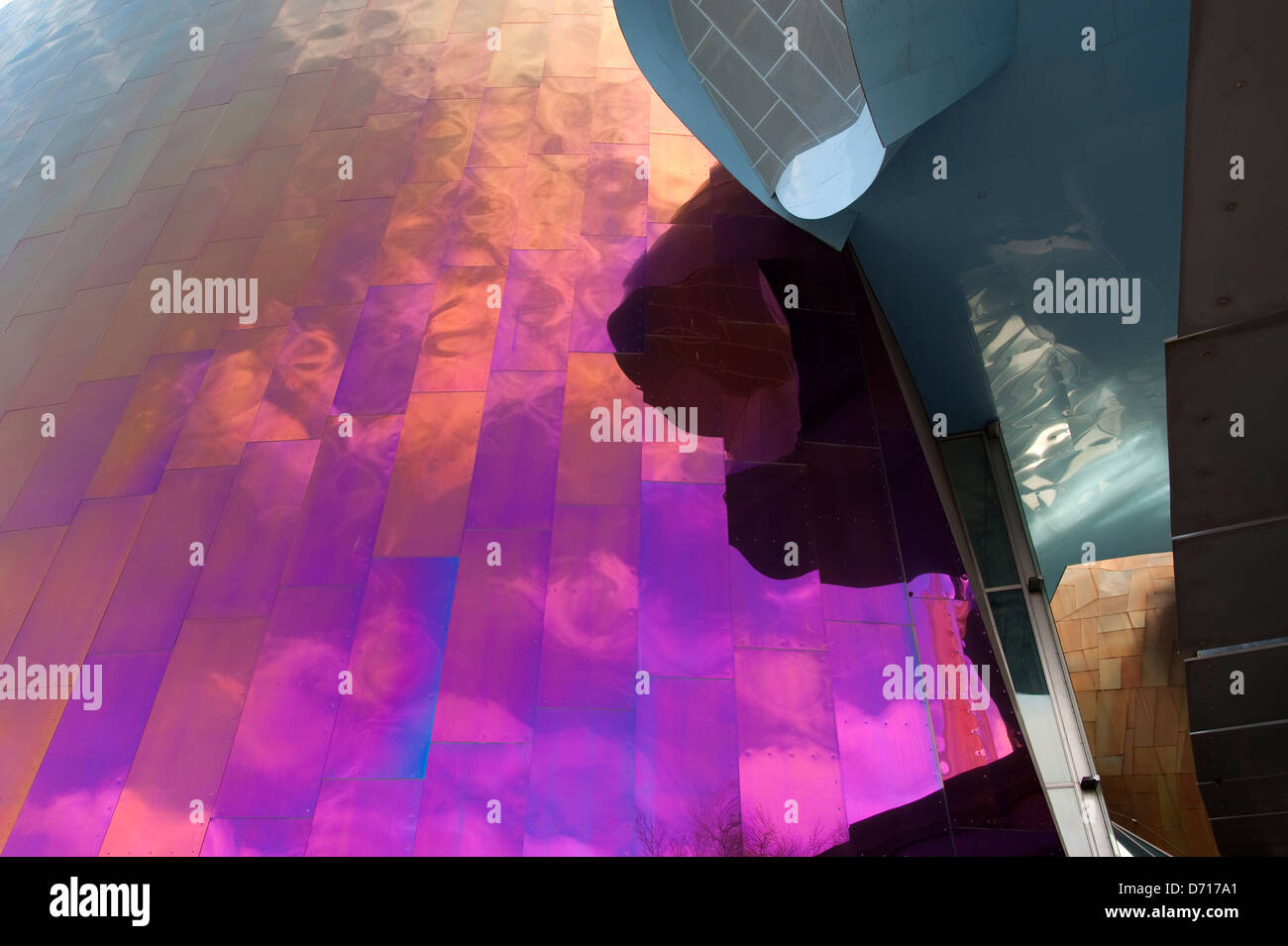 USA, Washington State, Seattle Center, Experience Music Project ...