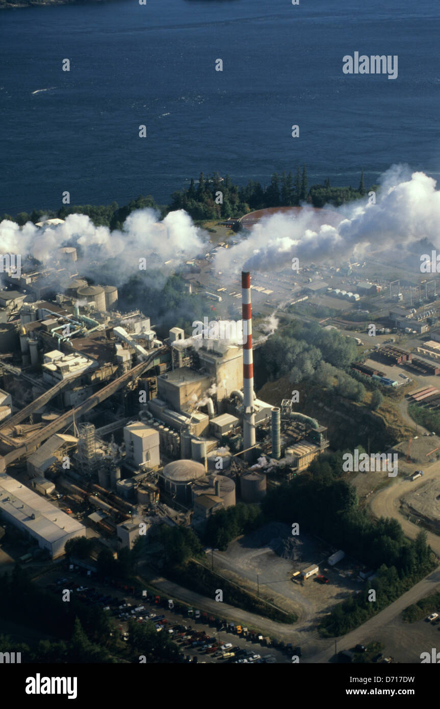 Aerial of pulp and paper mill hi-res stock photography and images - Alamy