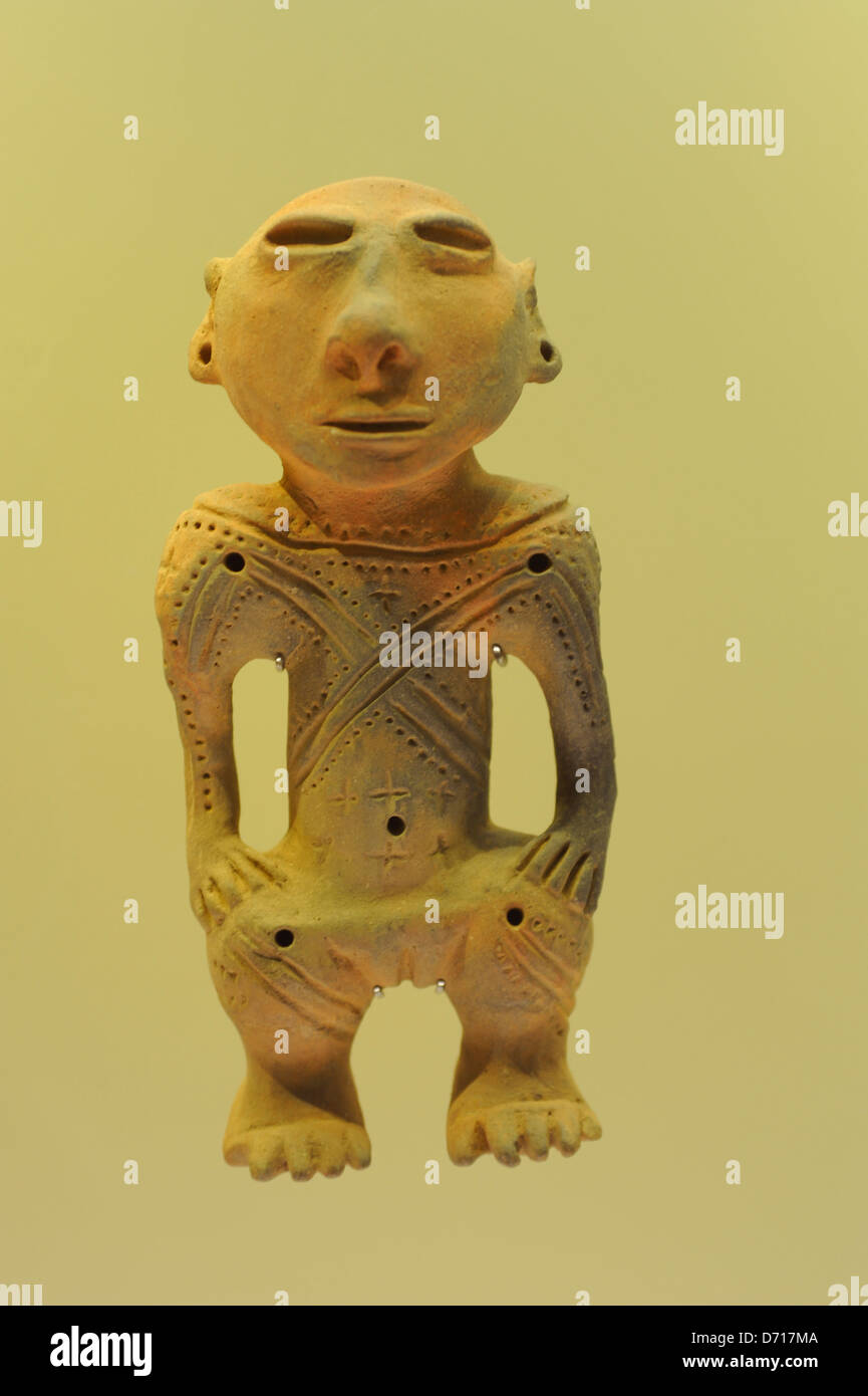 Clay Figure In The Gold Museum In La Candelaria, The Old Town Of Bogota ...