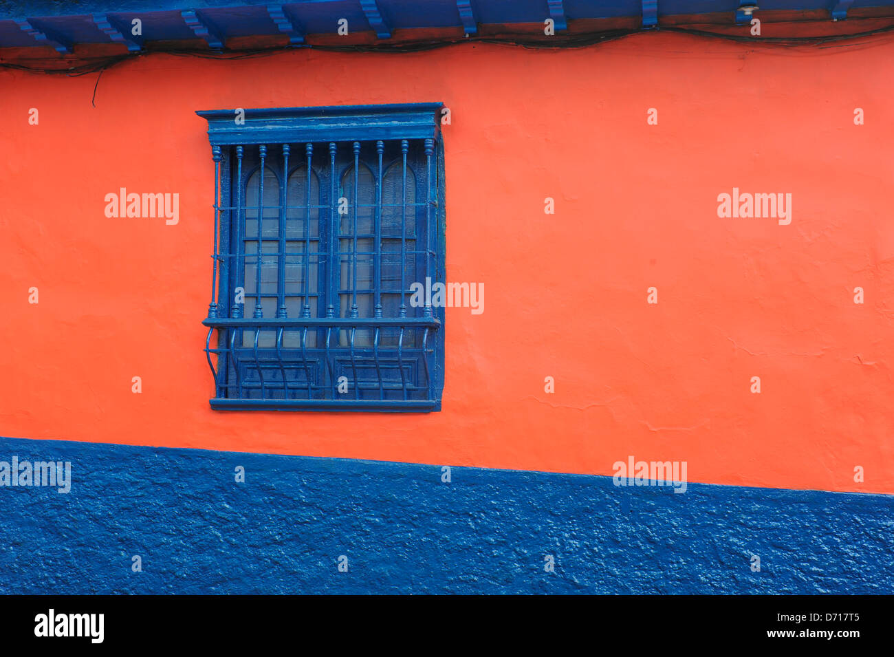 Colorful Painted House In La Candelaria, The Old Town Of Bogota ...
