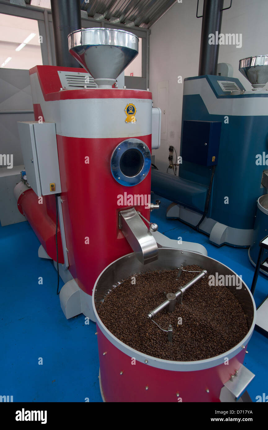 Modern Coffee Roaster At Venecia Coffee In Bogota, Colombia Stock Photo ...