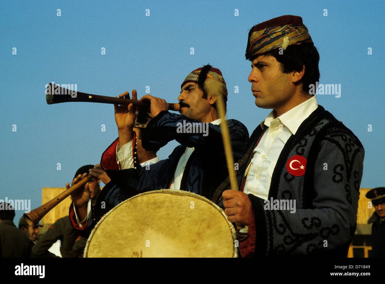 Turkey, Edirne, Muscians Playing Traditional Instruments Stock Photo ...