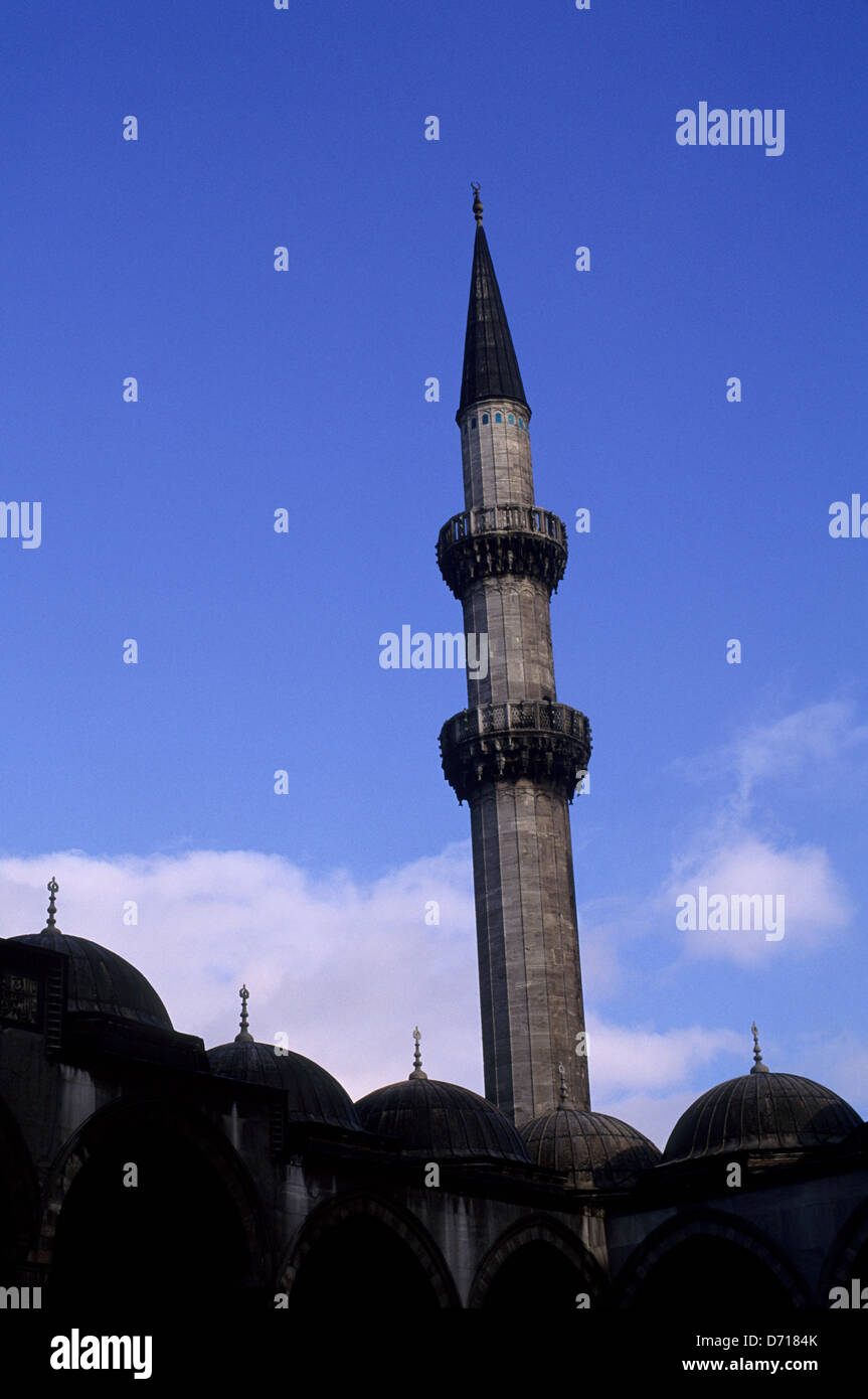 Turkey, Istanbul, Suleymaniye Mosque, Minaret Stock Photo - Alamy