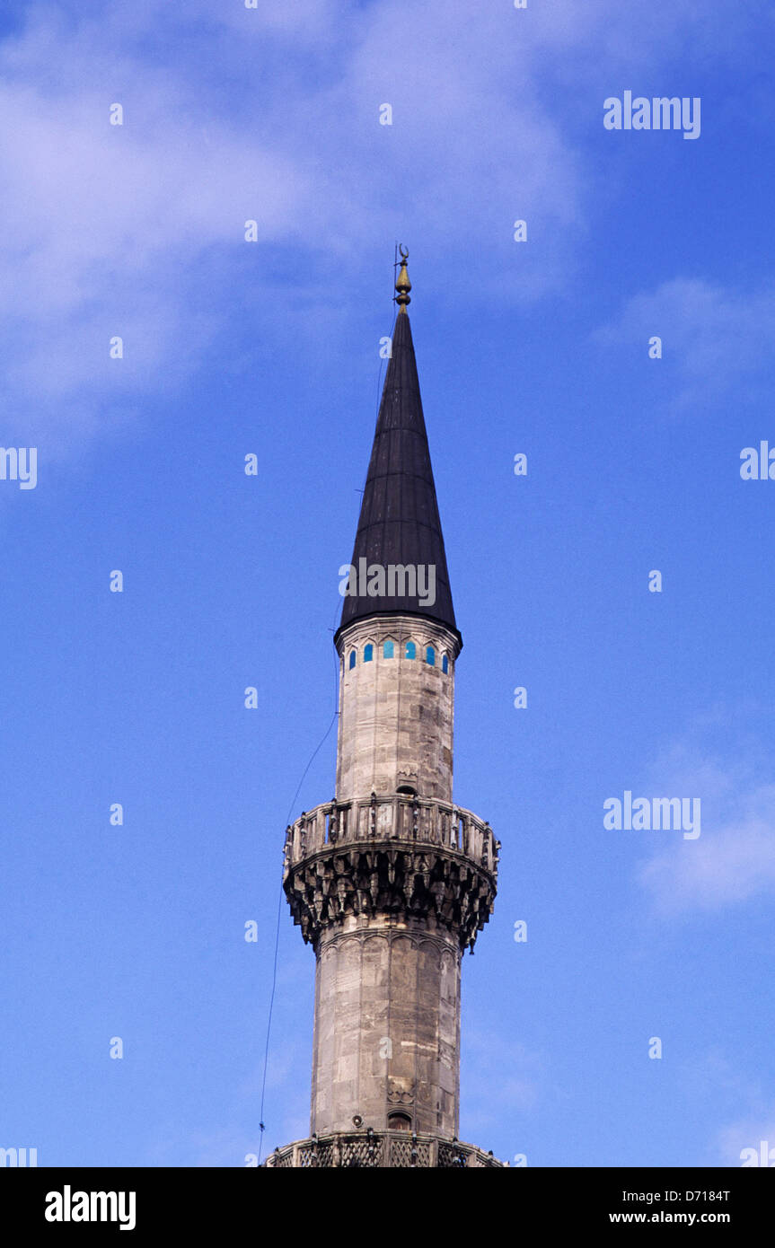 Turkey, Istanbul, Suleymaniye Mosque, Minaret Stock Photo - Alamy