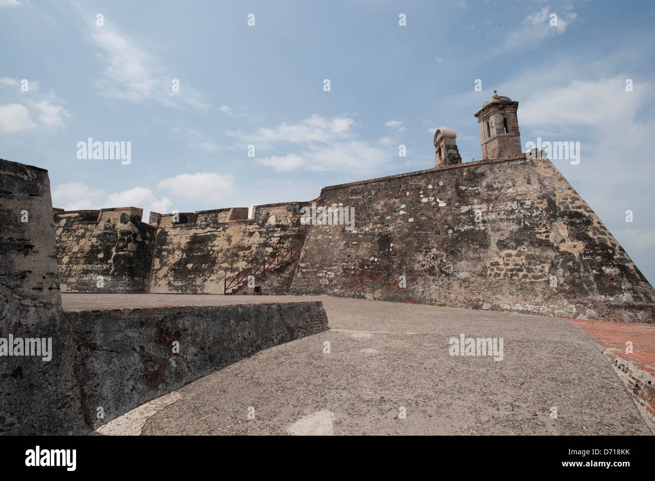 Unesco World Heritage Site San Felipe Castle In Cartagena, Colombia ...