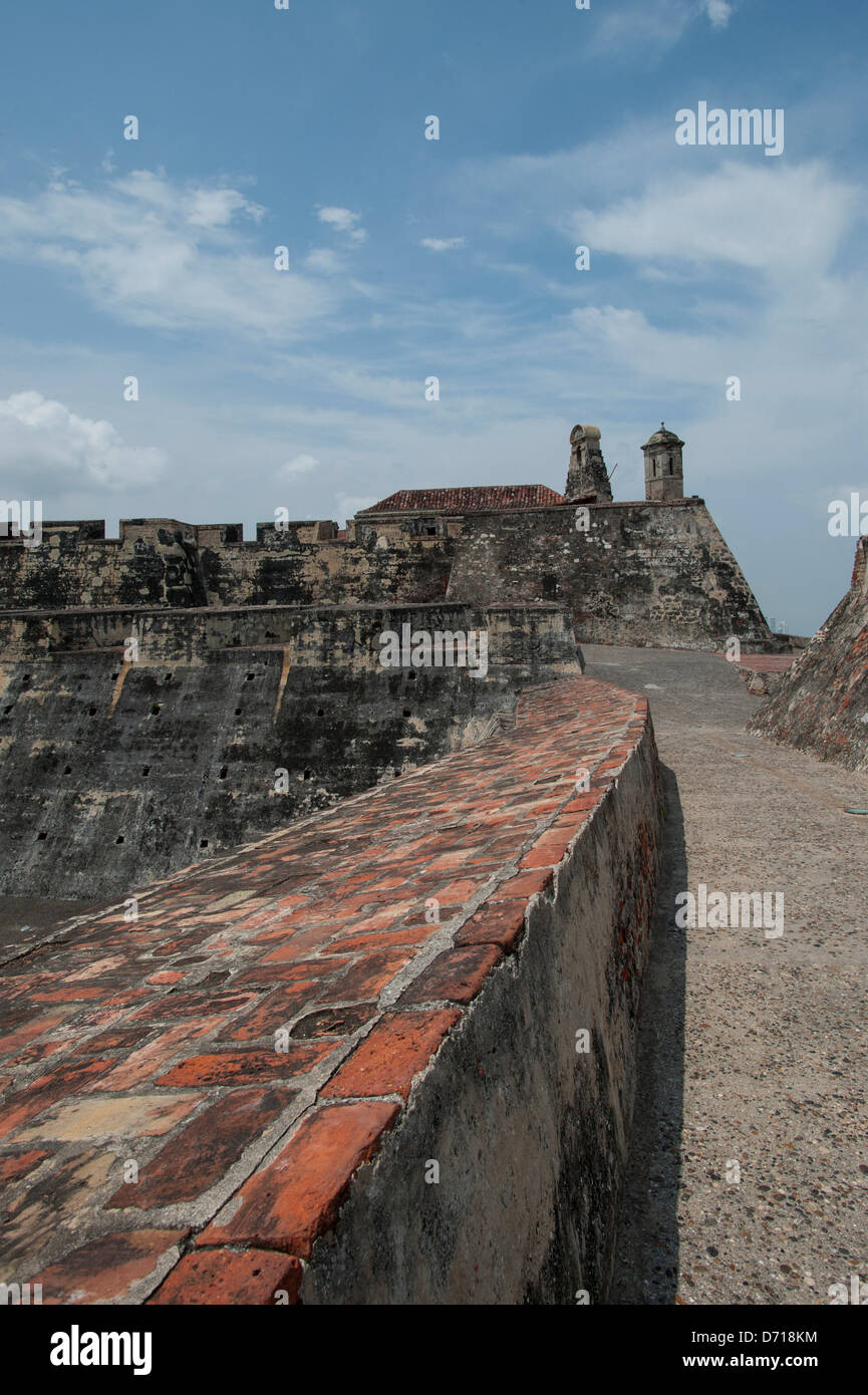 Unesco World Heritage Site San Felipe Castle In Cartagena, Colombia ...