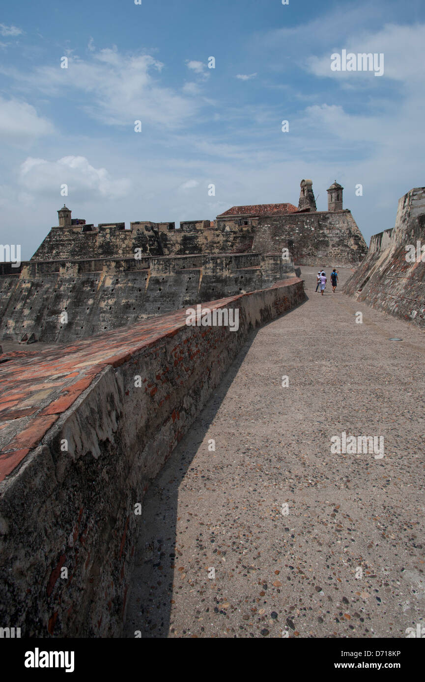 Unesco World Heritage Site San Felipe Castle In Cartagena, Colombia ...