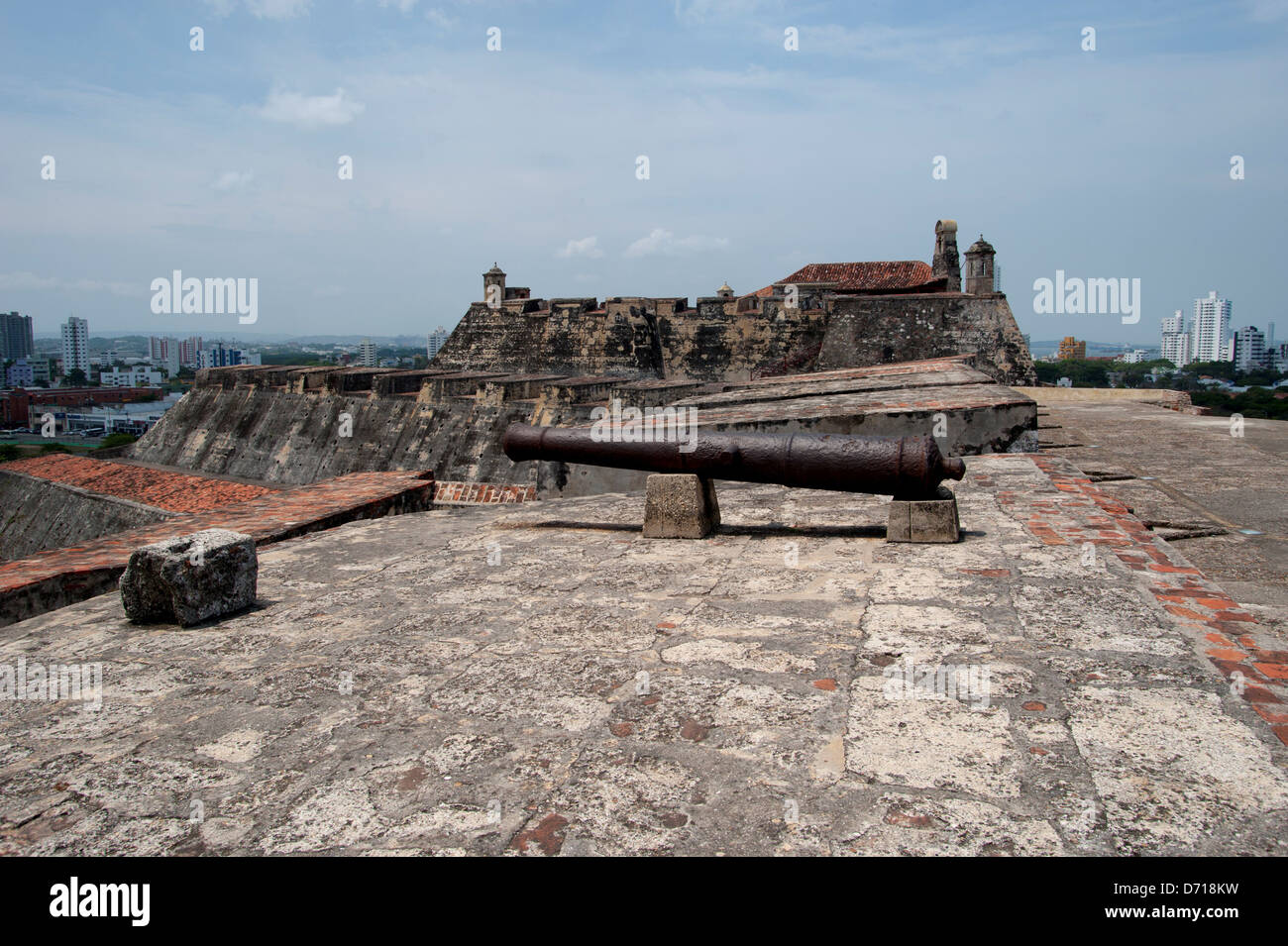 Unesco World Heritage Site San Felipe Castle In Cartagena, Colombia ...