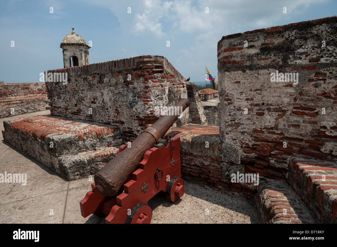 Unesco World Heritage Site San Felipe Castle With Cannon And Sentry ...