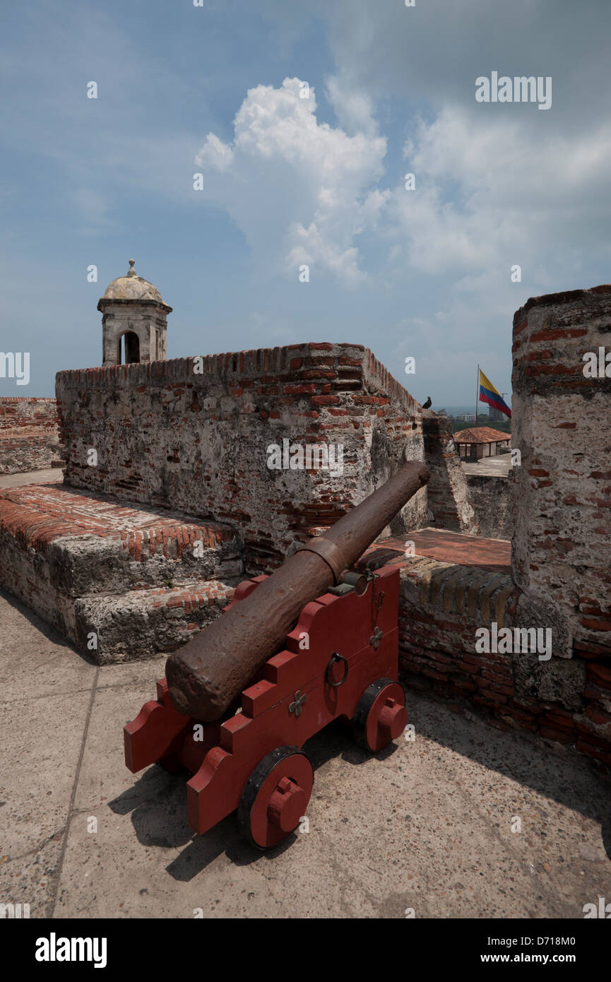 Unesco World Heritage Site San Felipe Castle With Cannon And Sentry ...