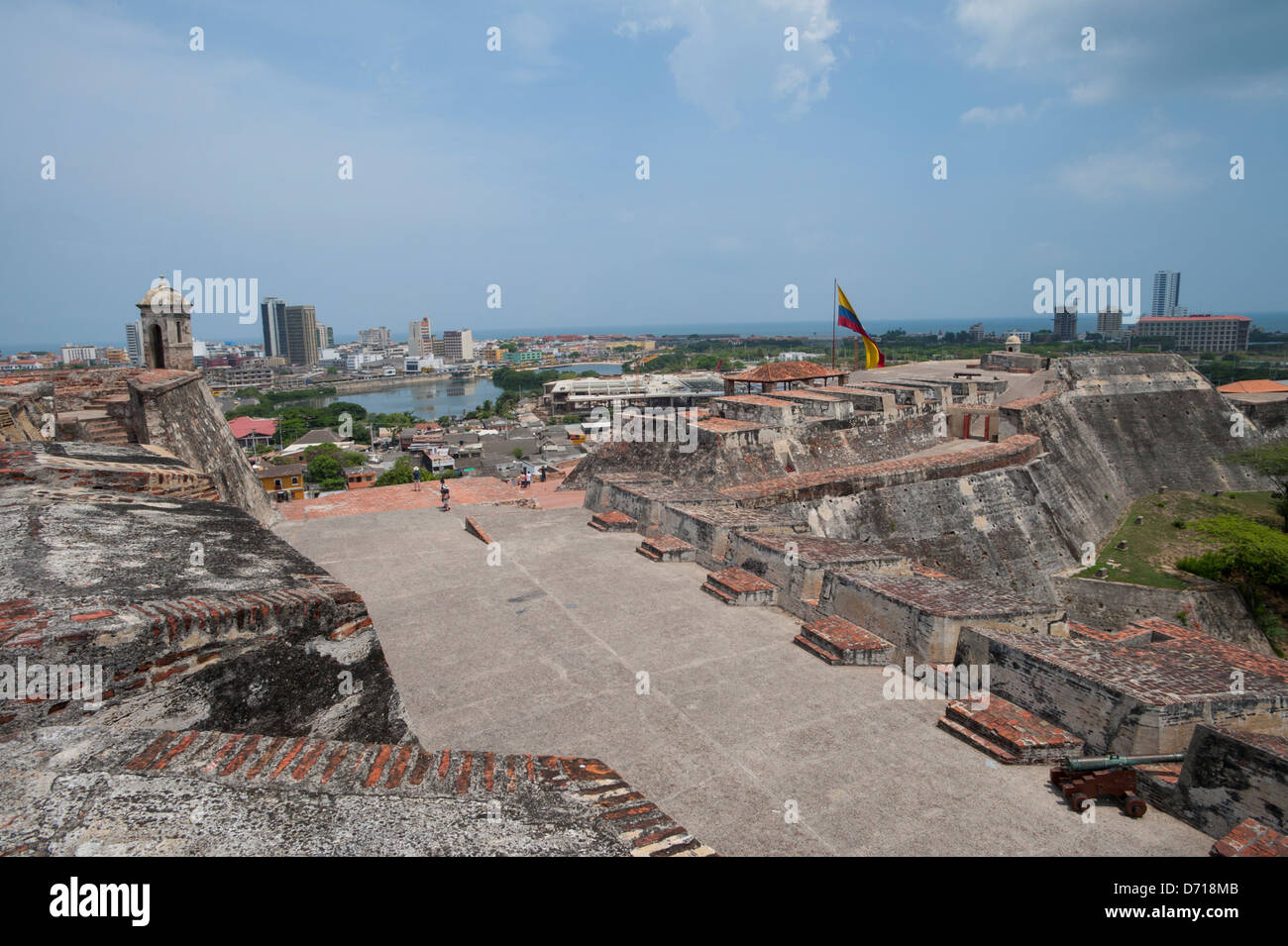 Unesco World Heritage Site San Felipe Castle In Cartagena, Colombia ...