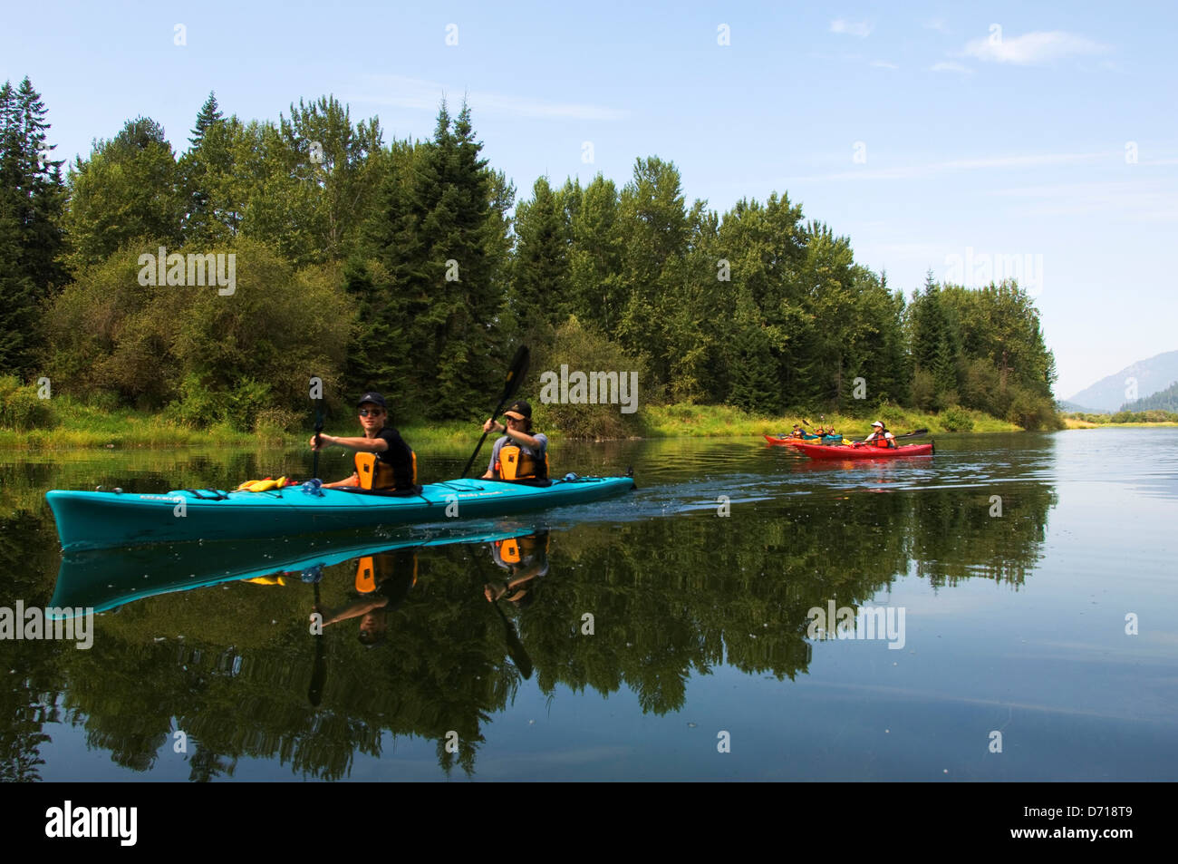 USA, Idaho, Near Clark Fork, Lake Pend Oreille, Johnson Creek Area ...