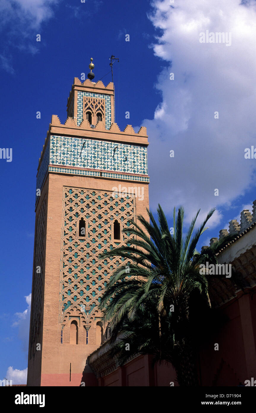 Morocco, Marrakech, Mosque At Saadin Tombs Stock Photo - Alamy