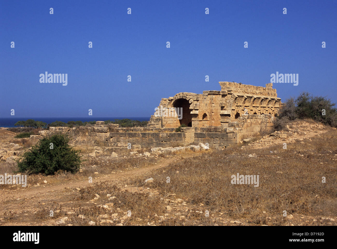 Libya, Near Benghazi, Ptolemais (Tolmeita), View Of Fortress Church ...