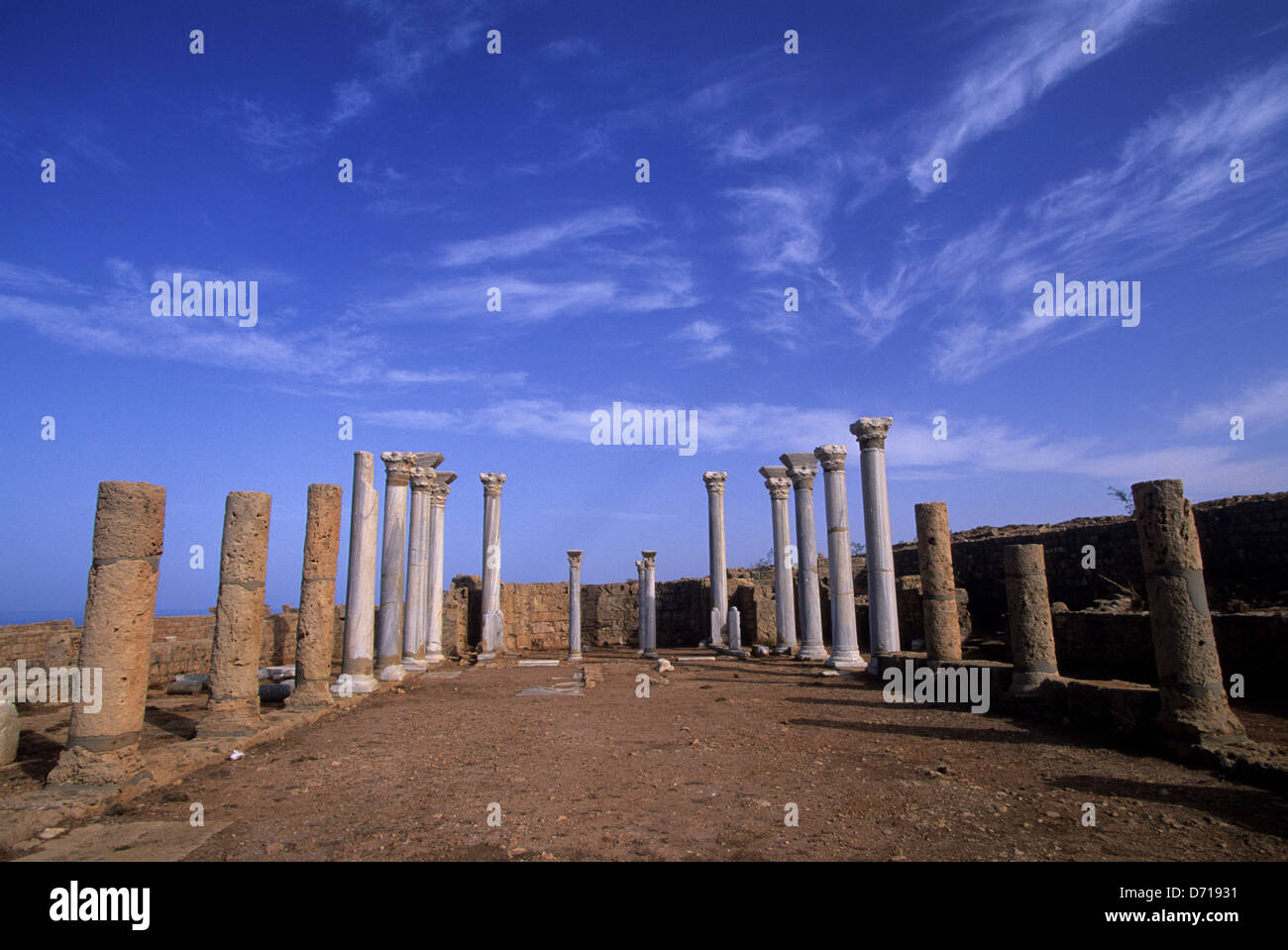 Libya, Near Benghazi, Soussa, Apollonia, (Roman) Central Church ...