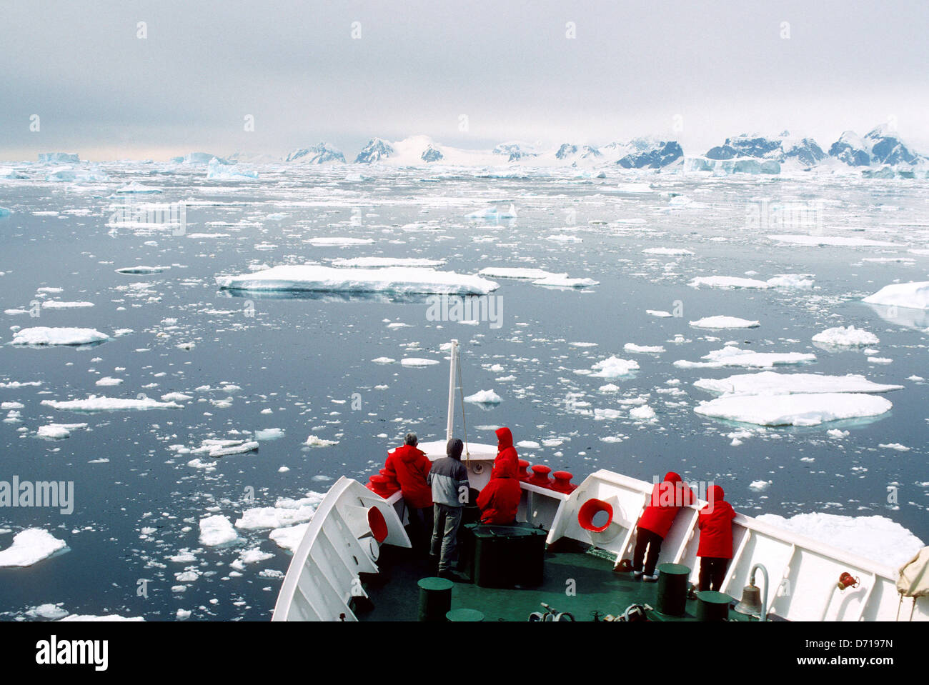 Tourist ship breaking through hi-res stock photography and images - Alamy