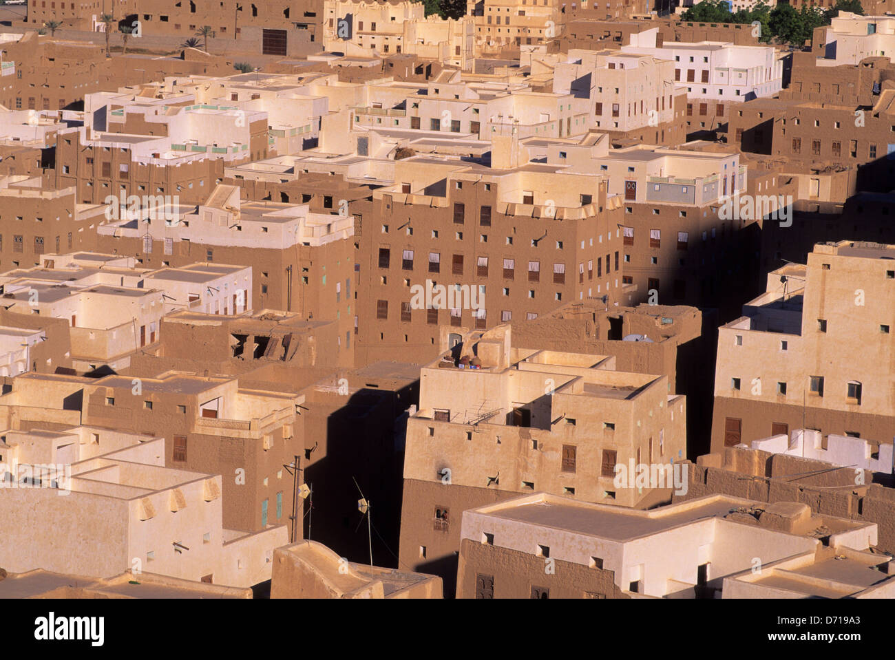 Yemen, Wadi Hadramawt, View Of New Shibam From Hill, Mud Brick Houses ...