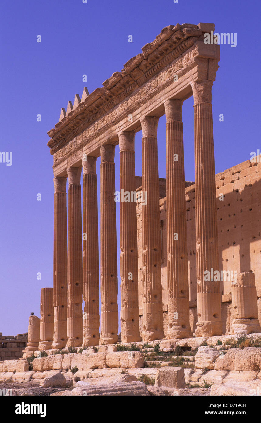 Syria, Palmyra, Ancient Roman City, Temple Of Bel Stock Photo - Alamy